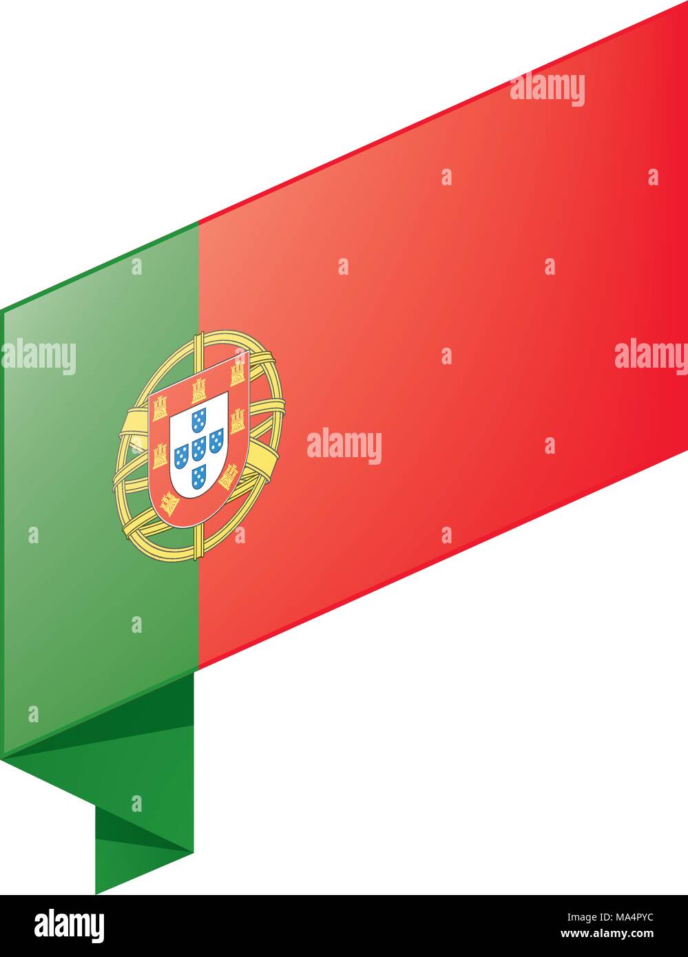 Portugal flag, vector illustration Stock Vector Image & Art - Alamy