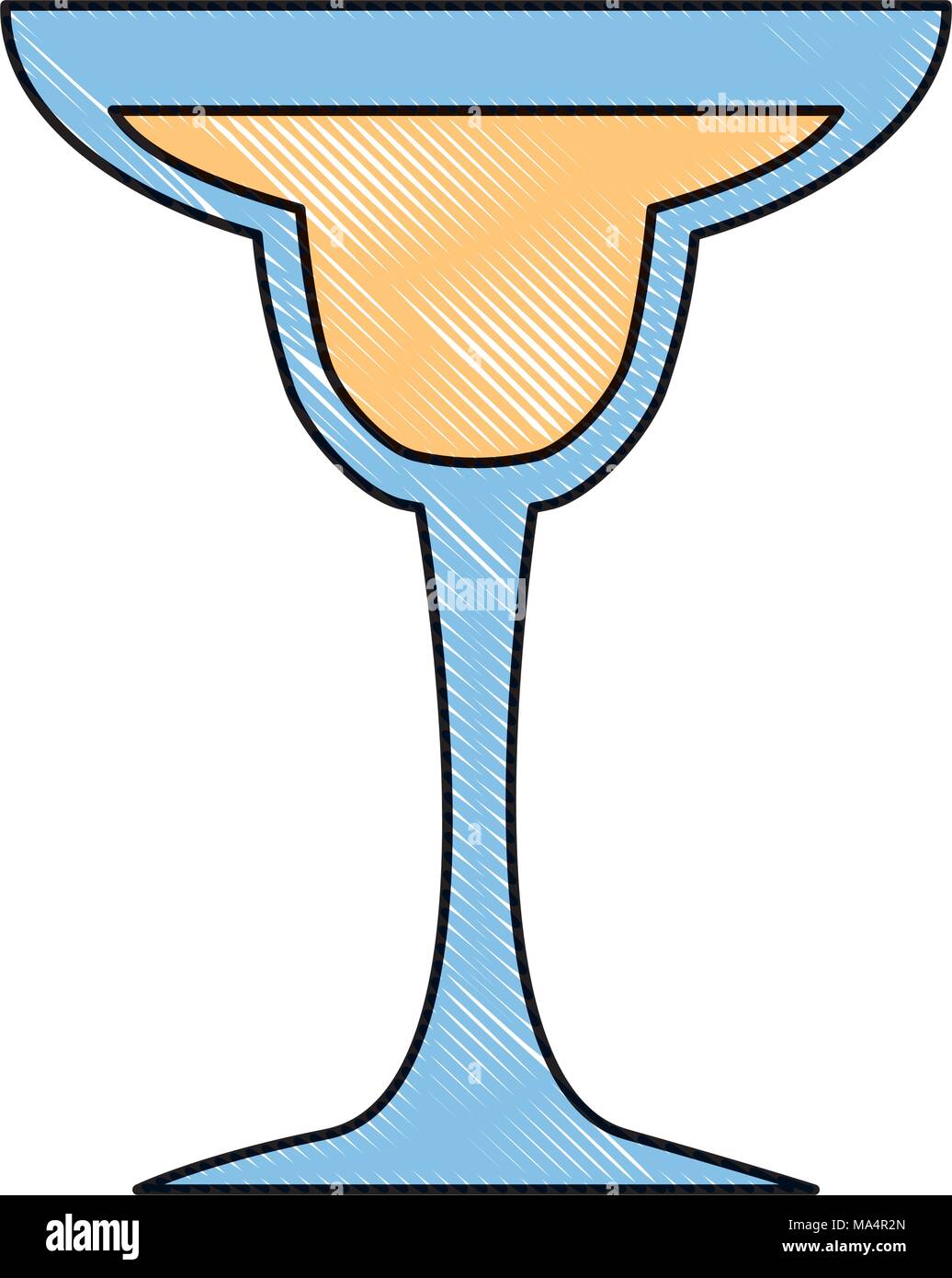 Martini cocktail icon over white background, colorful design. vector ...