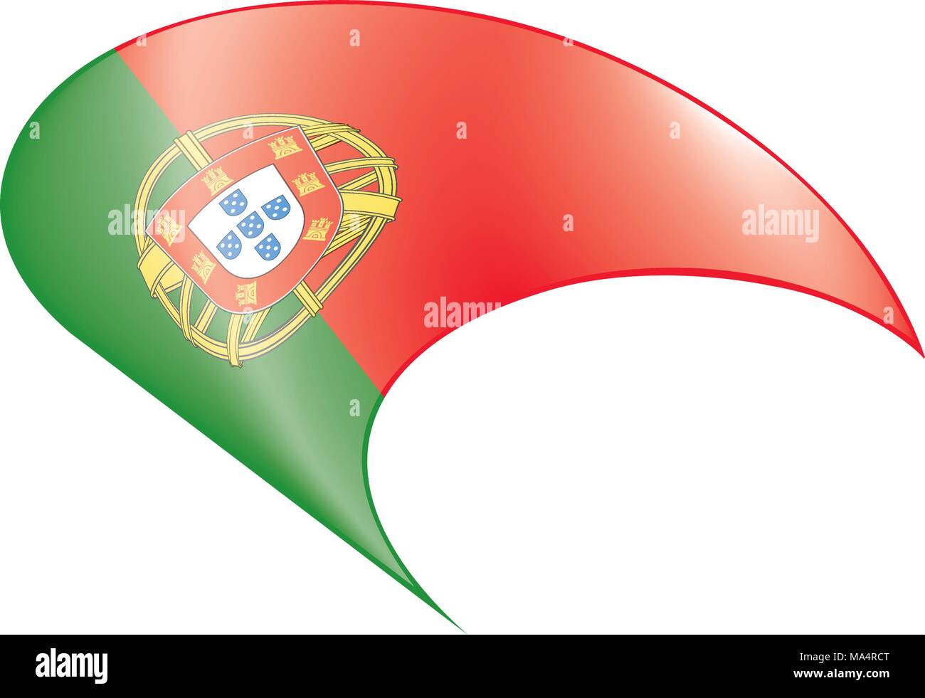 Portugal flag, vector illustration Stock Vector Image & Art - Alamy