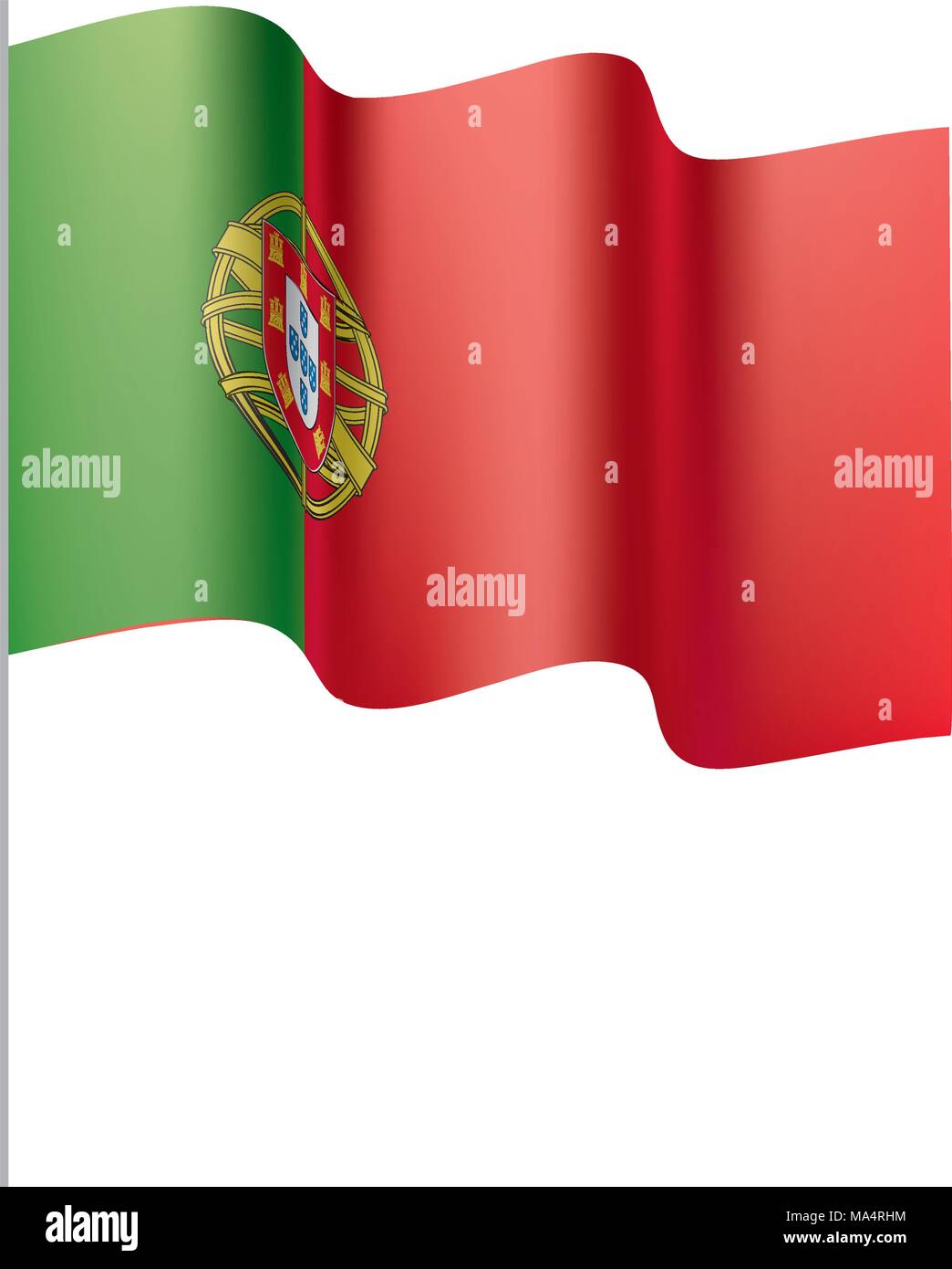 Portugal flag, vector illustration Stock Vector Image & Art - Alamy