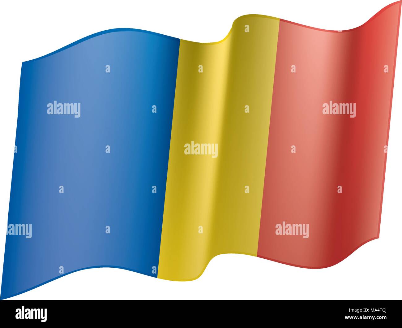 Romania flag, vector illustration Stock Vector Image & Art - Alamy
