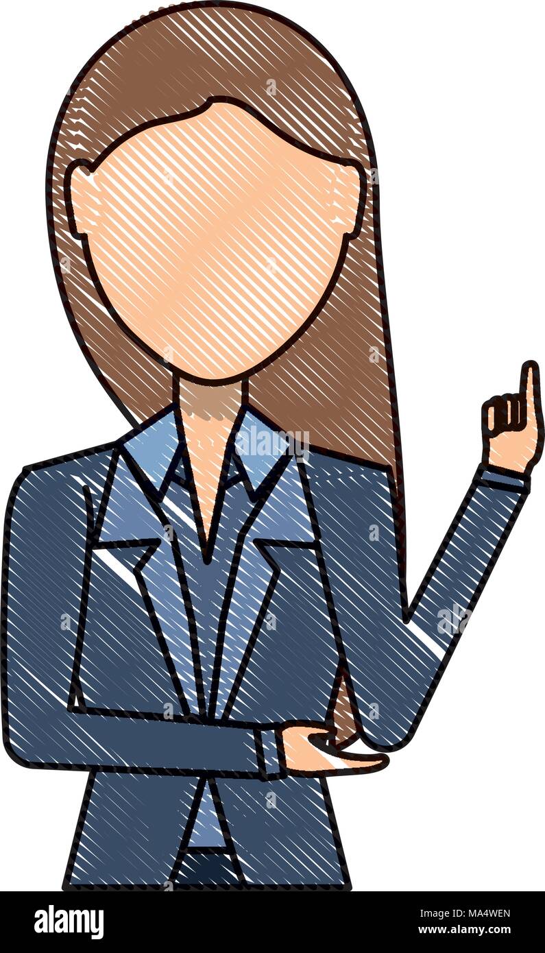 avatar businesswoman waiting over white background, colorful design ...