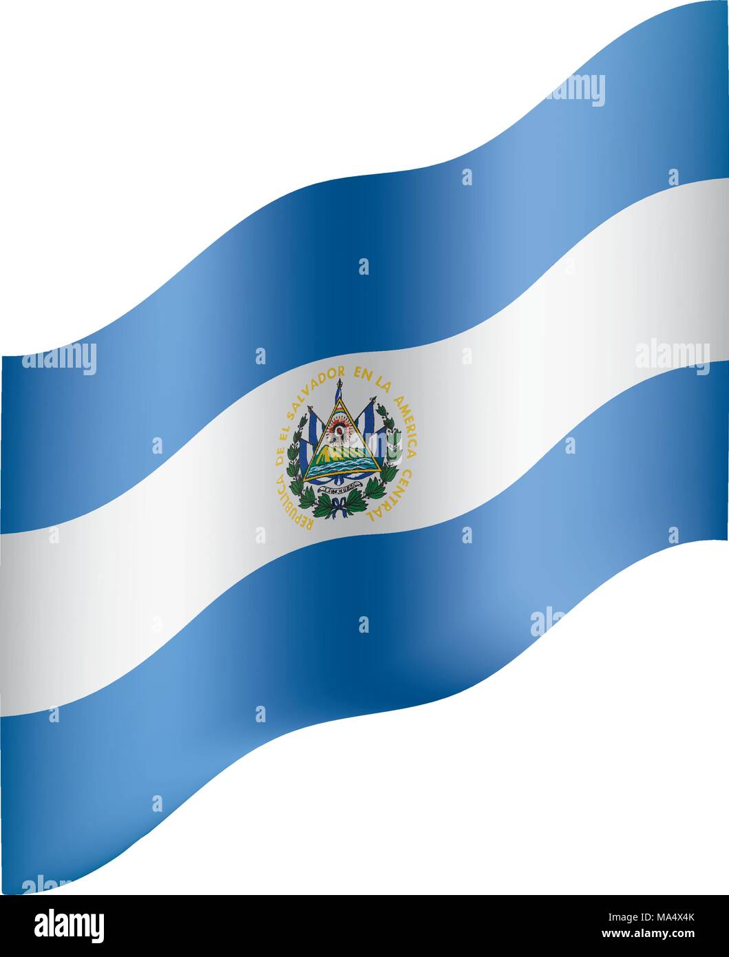 Salvador flag, vector illustration Stock Vector Image & Art - Alamy