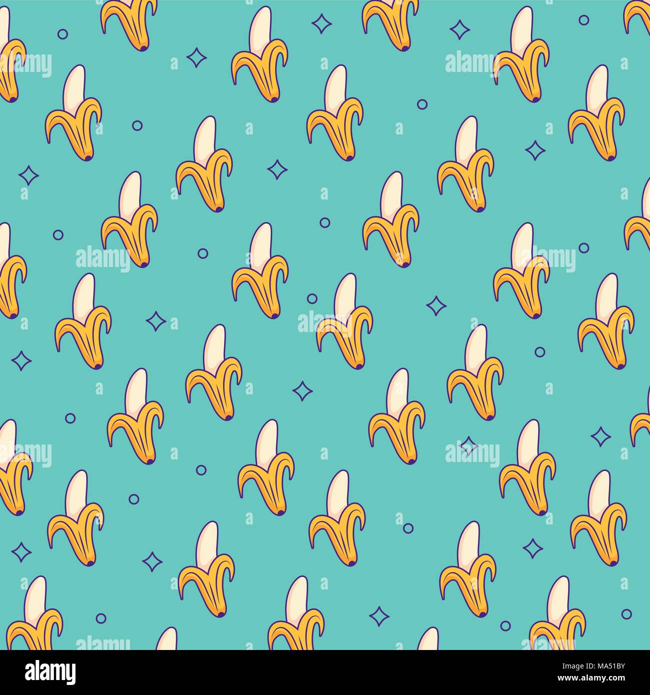 bananas background, colorful design. vector illustration icon Stock ...