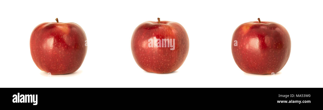 Variety of ripe red apples Ligol isolate white background. Procurement ...