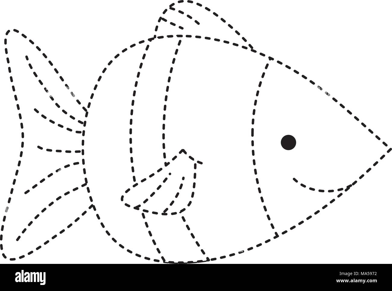 Dotted fish Stock Vector Images - Alamy