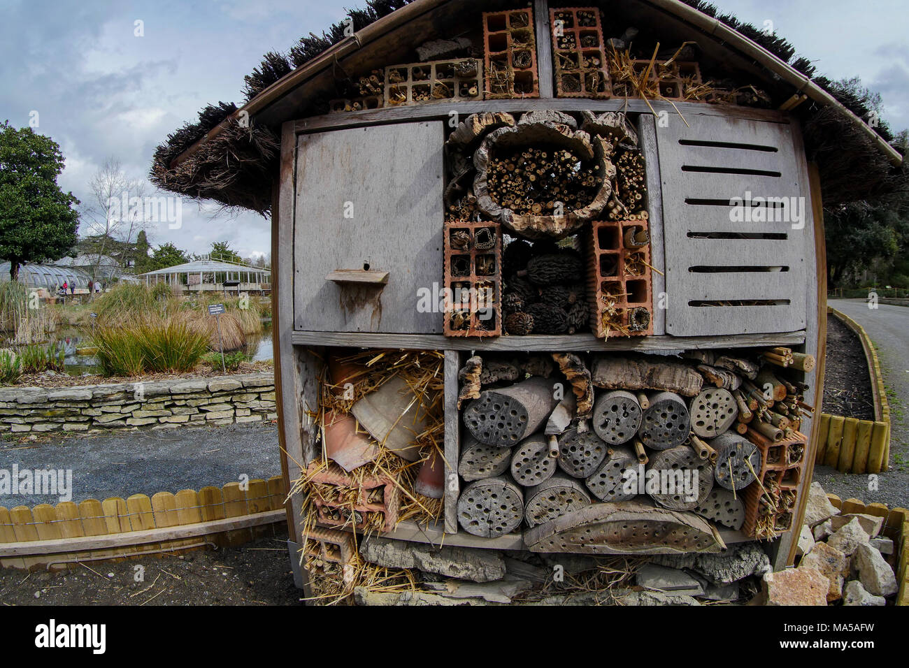 Shelter for insects, Tete d'Or Park, Lyon, France Stock Photo - Alamy