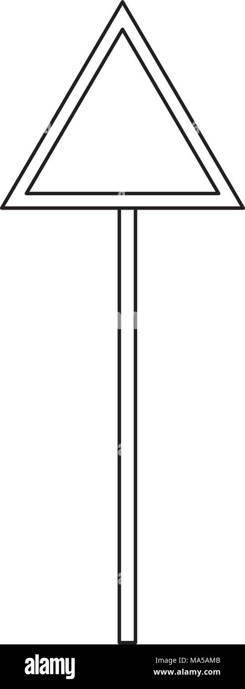 line metal triangle warning notices frame Stock Vector Image & Art - Alamy