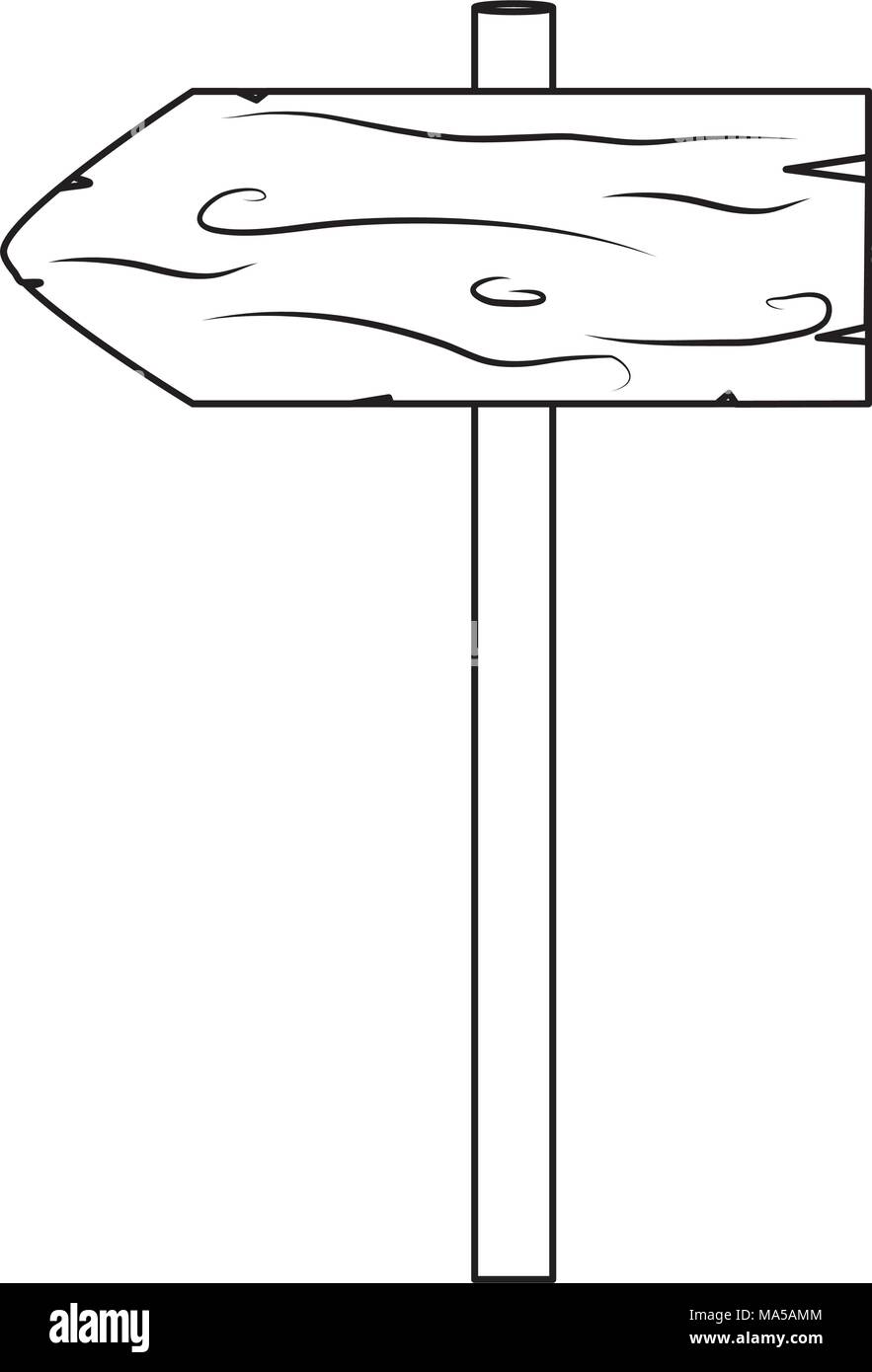 line wood notices warning frame sign Stock Vector Image & Art - Alamy