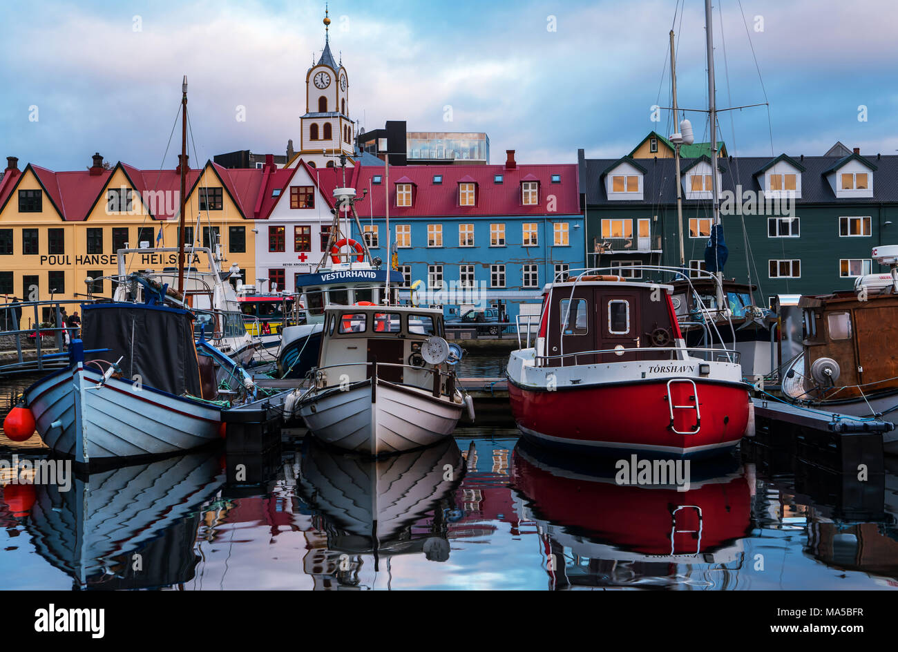 Torshavn City Capital Faroe Islands Stock Photos & Torshavn City ...