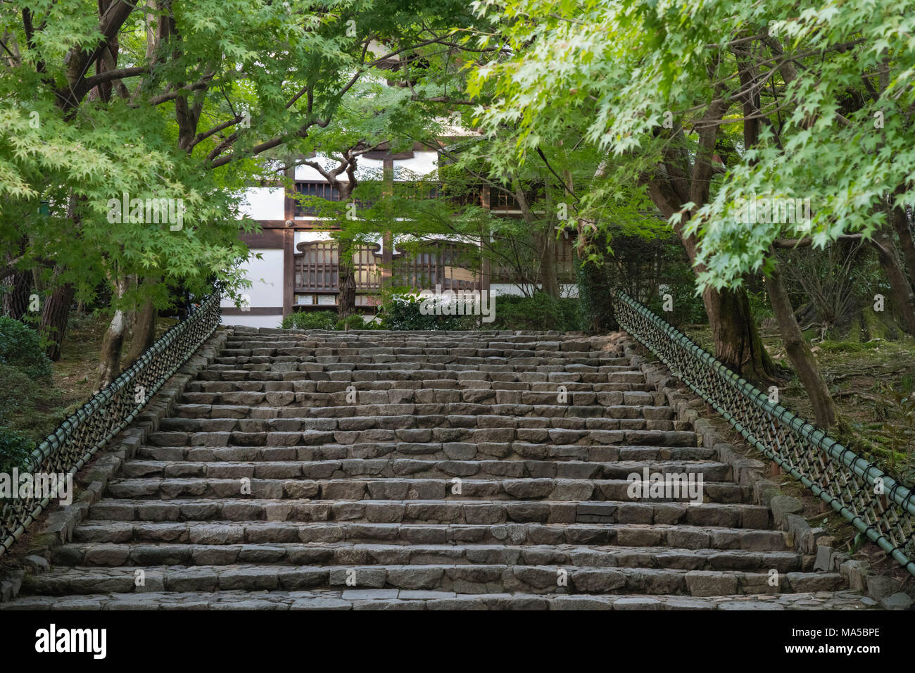 Asia, Japan, Nihon, Nippon, Kyoto, stairs to Ryoanji Temple Stock Photo ...