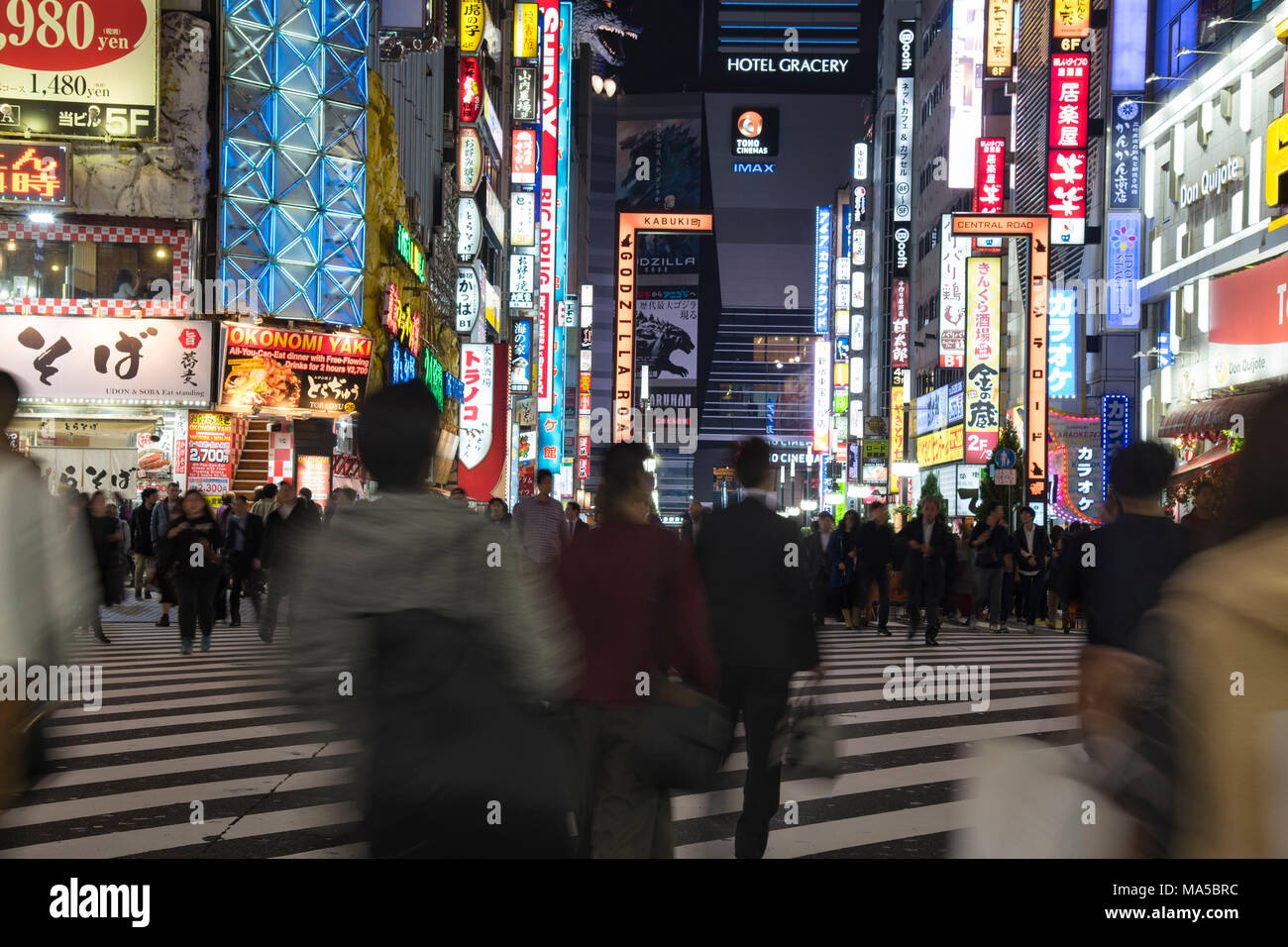 Asia, Japan, Nihon, Nippon, Shinjuku at night Stock Photo - Alamy