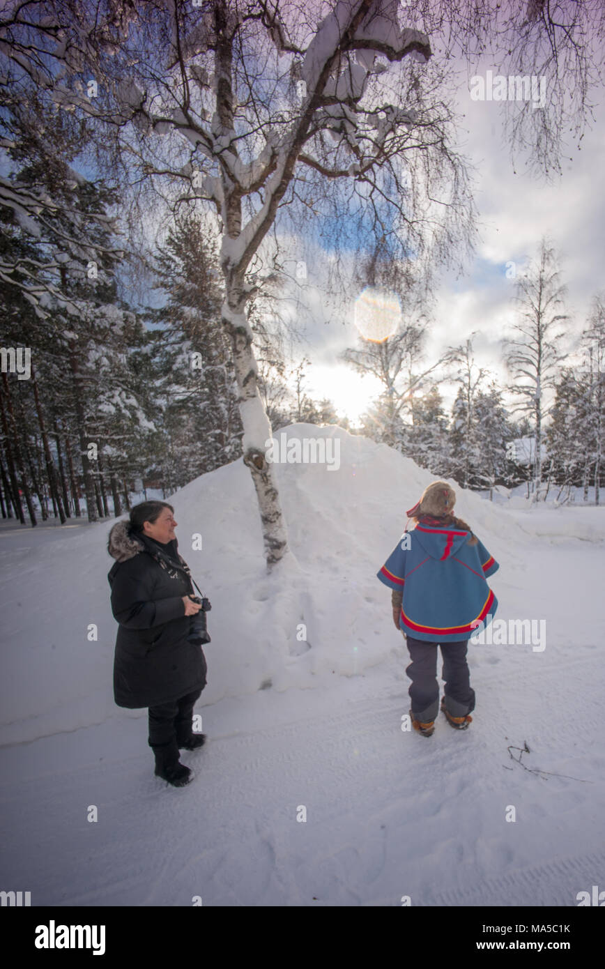 Visiting a Sami farm in Harads, Sweden Stock Photo - Alamy