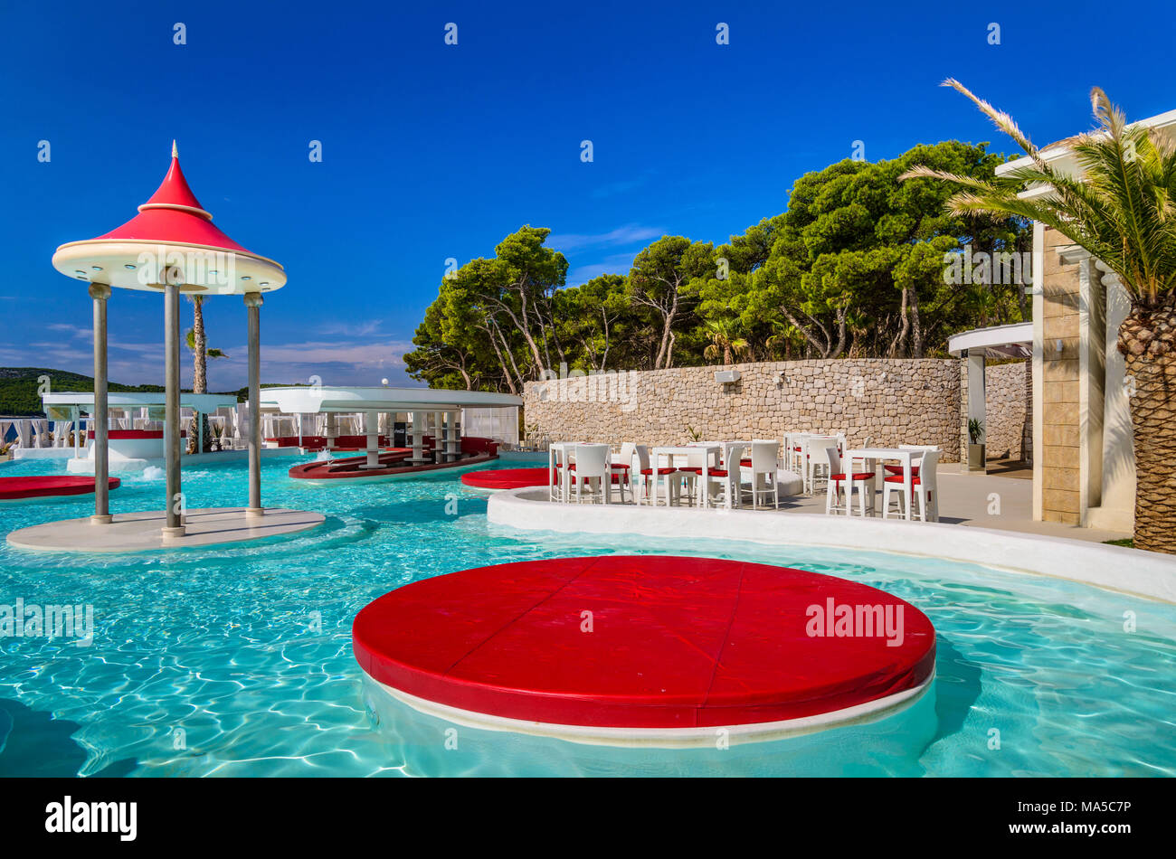 Croatia, Dalmatia, Sibenik, Solaris Beach Resort, En Vogue Beach Club ...