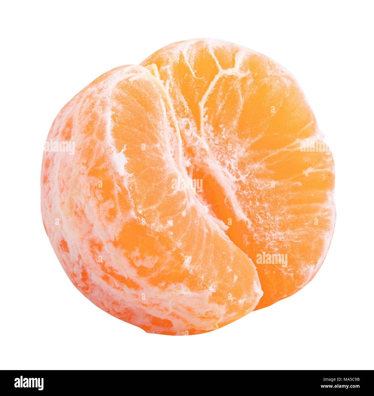 Fresh mandarin (tangerine) isolated with shadow on white background ...
