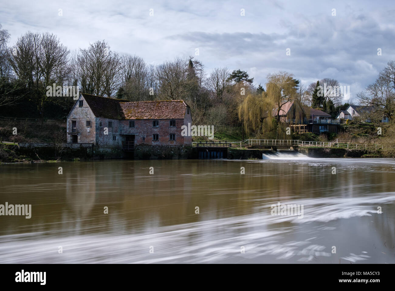Sturminster Newton Mill standing by The River Stour Stock Photo - Alamy