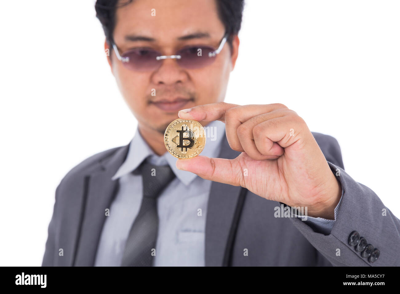 Asian man glasses holding yellow hi-res stock photography and images ...