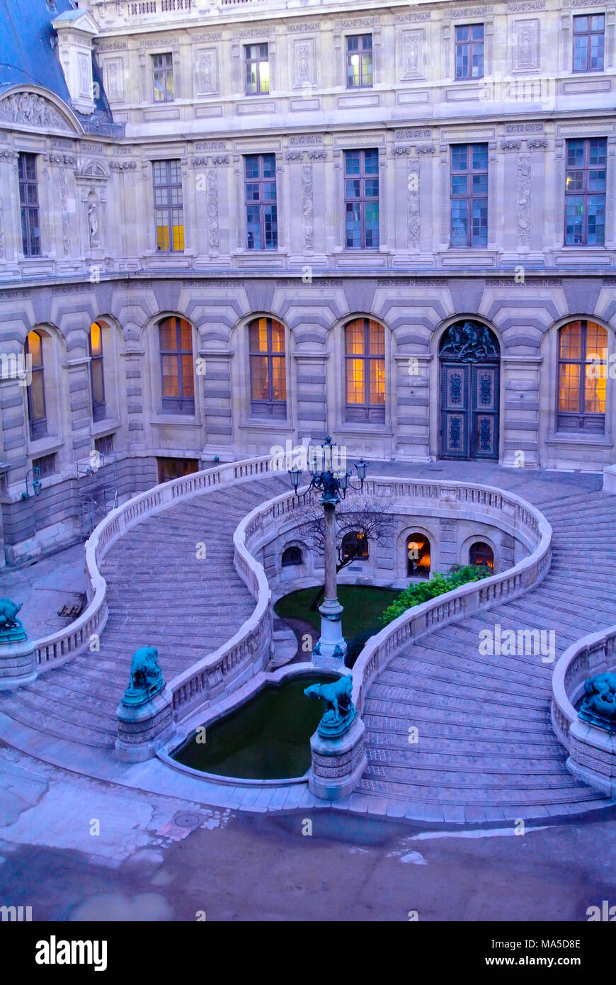 Stairway at the louvre museum hi-res stock photography and images - Alamy