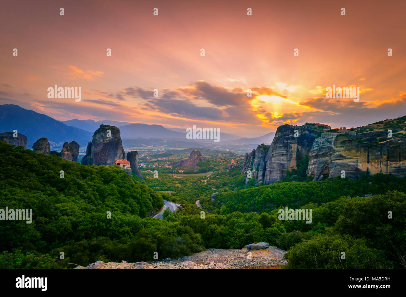 Meteora rock formations hi-res stock photography and images - Alamy