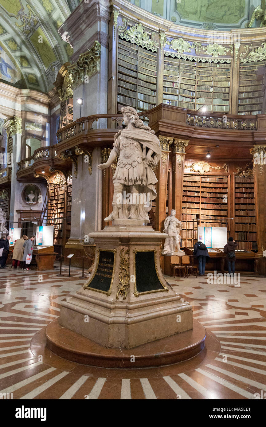 Austrian national library statue hi-res stock photography and images ...