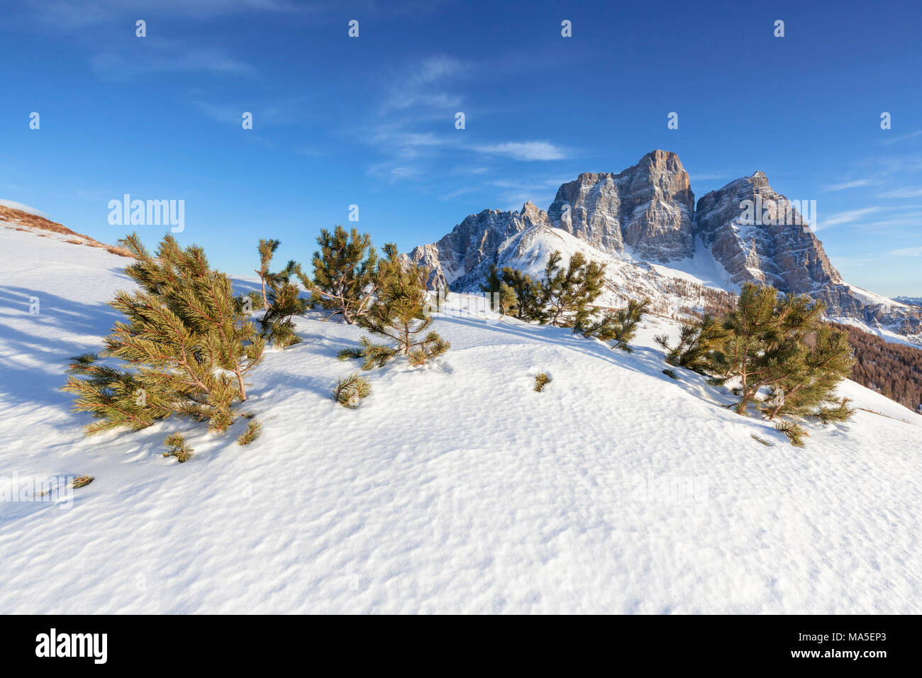 Selva di cadore with mount pelmo hi-res stock photography and images ...