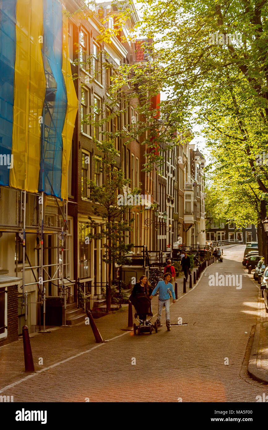 Streets of Amsterdam Stock Photo - Alamy