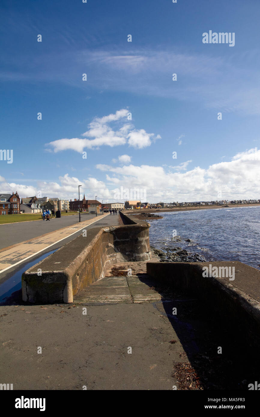 Troon Scotland Sea Front & Landmarks Stock Photo - Alamy