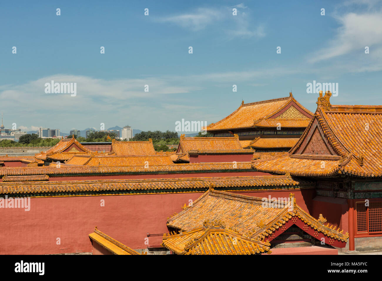 Beijing forbitten city roofs hi-res stock photography and images - Alamy