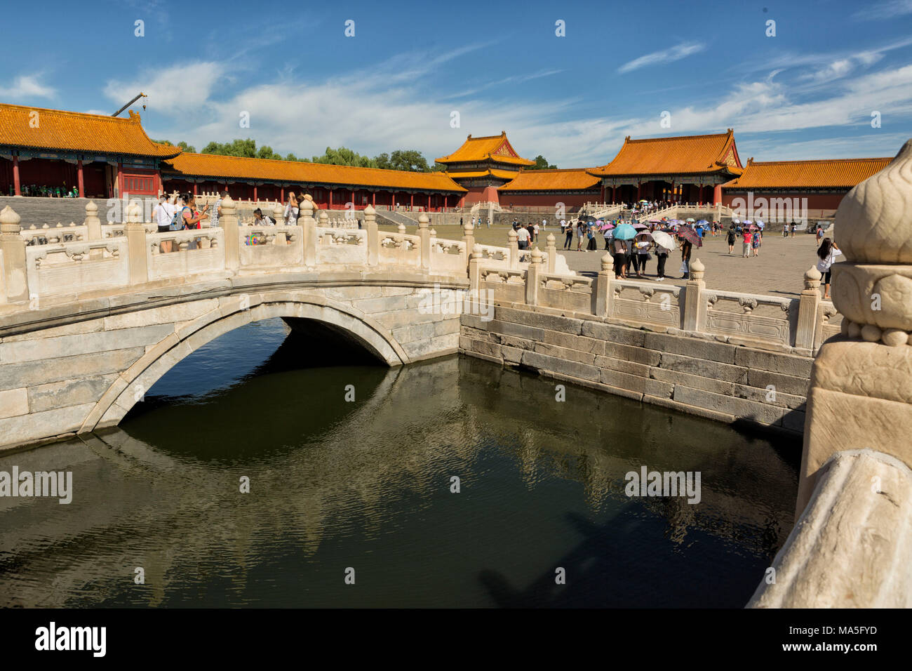 Asia,Asian,East Asia,China,Beijing. Bridge inside forbitten city Stock ...