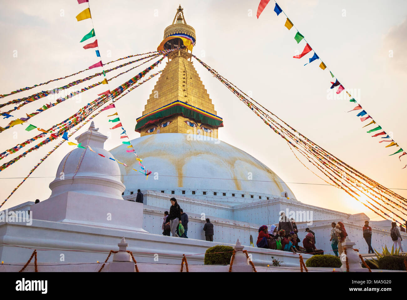 Nepal Boudhanath Landscape High Resolution Stock Photography and Images ...
