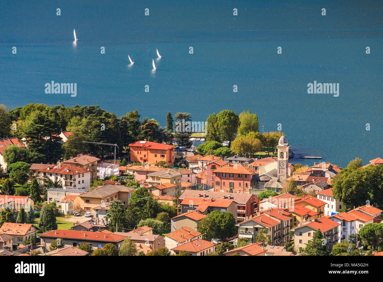 Dervio village on the como lake hi-res stock photography and images - Alamy