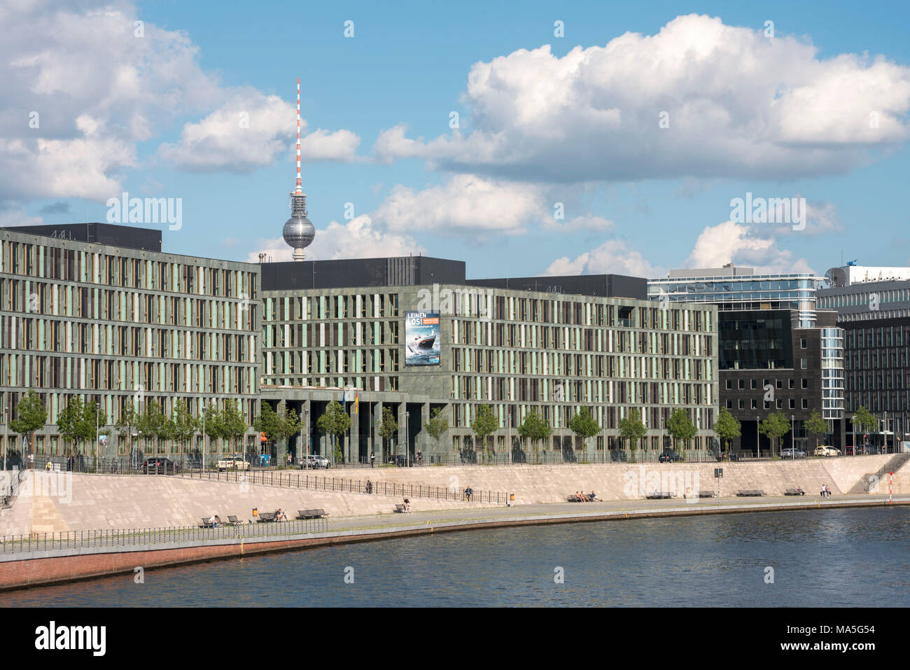 The futurium house of future building along sprea river hi-res stock ...