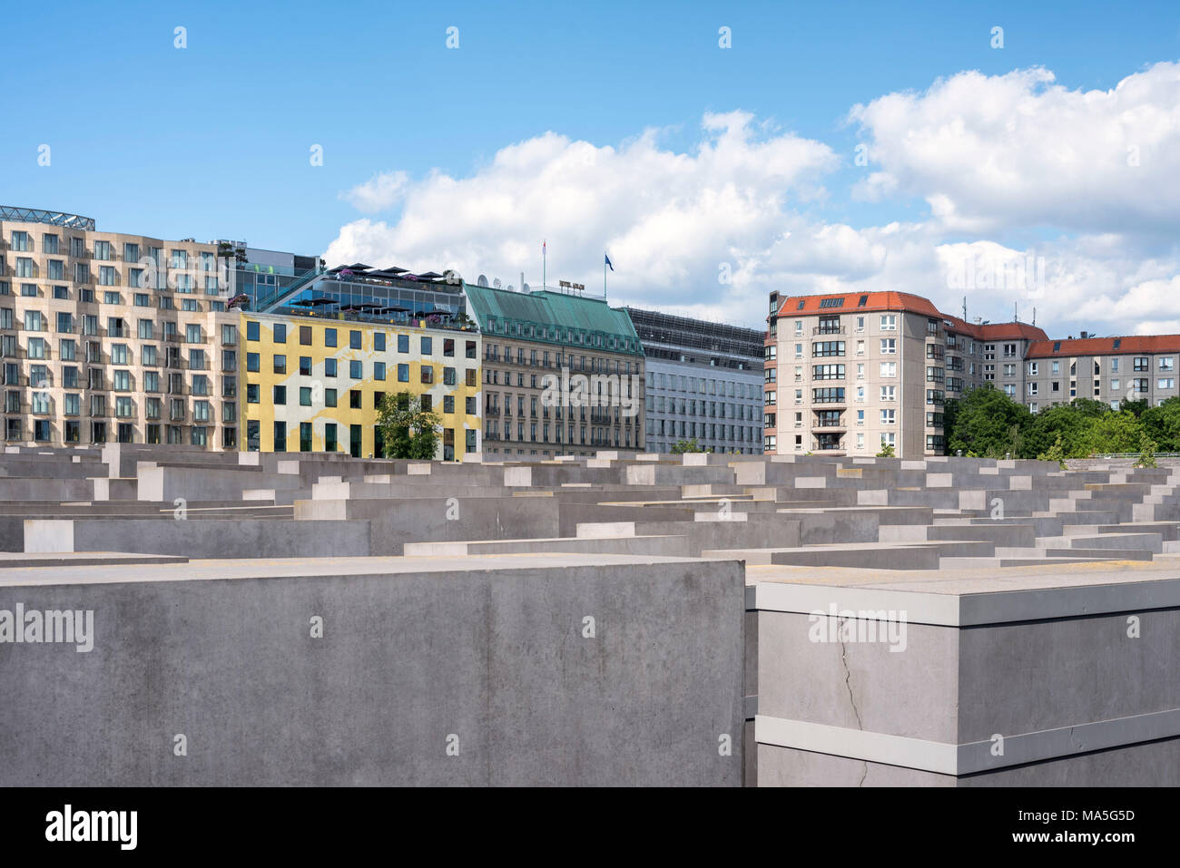 The holocaust memorial monument in the centre of berlin hi-res stock ...