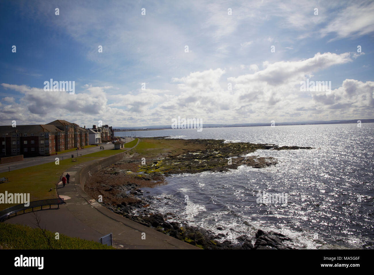 Troon Scotland Sea Front & Landmarks Stock Photo - Alamy