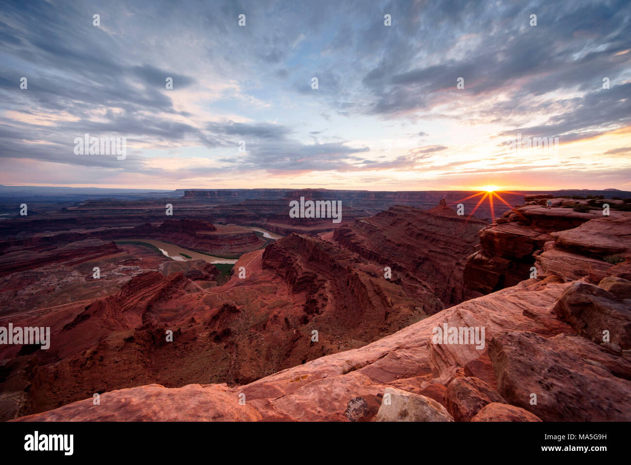 Sunset at Dead Horse Point State Park, Moab; Utah; Usa Stock Photo - Alamy