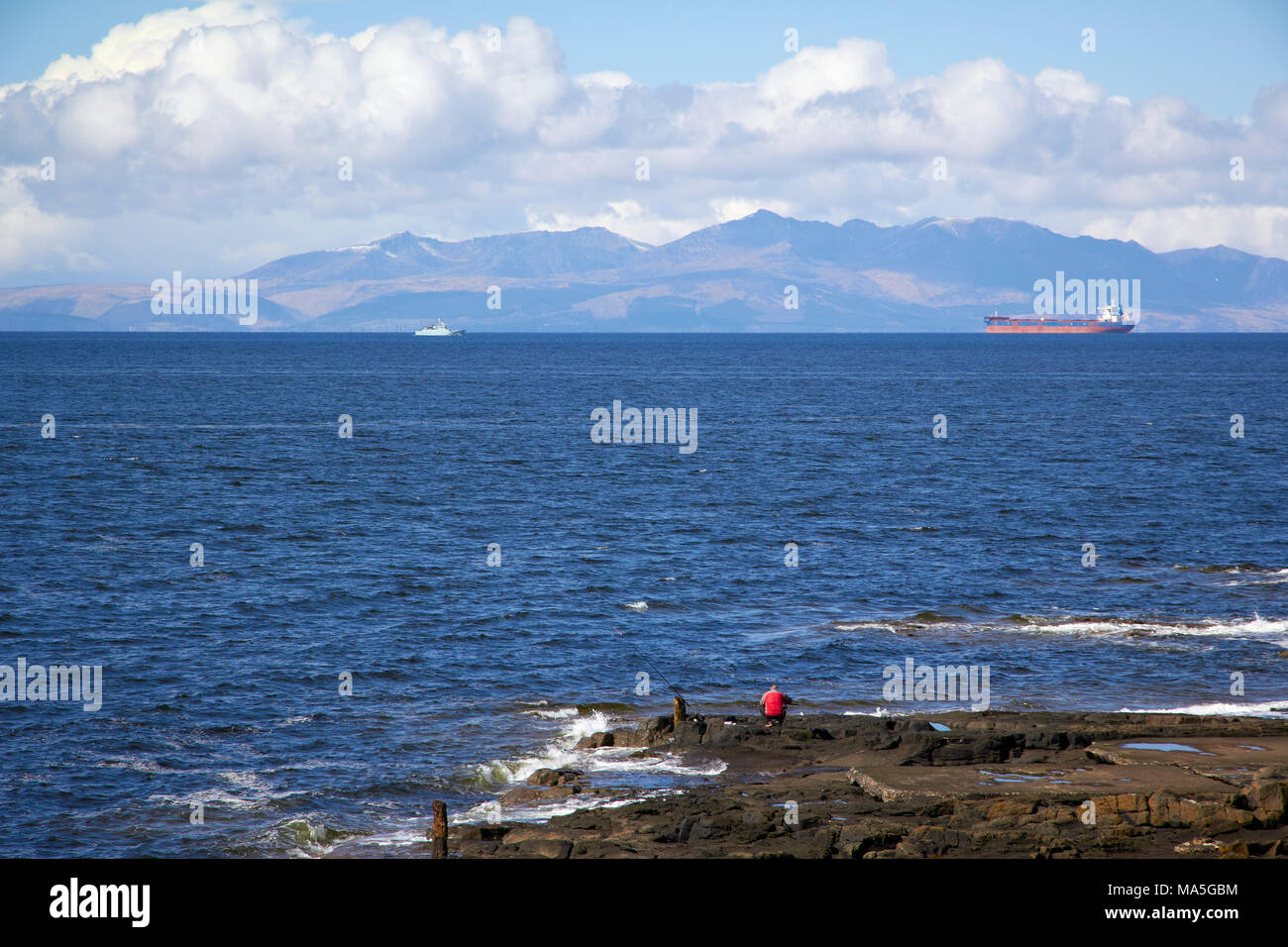 Troon Scotland Sea Front & Landmarks Stock Photo - Alamy