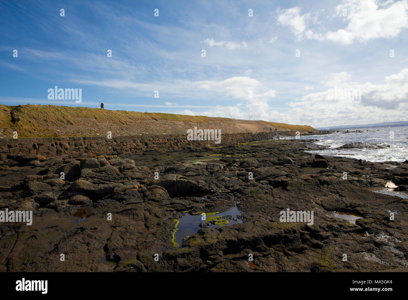 Troon Scotland Sea Front & Landmarks Stock Photo - Alamy