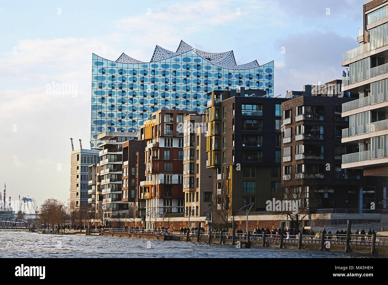 Elbphilharmonie with hafencity hi-res stock photography and images - Alamy