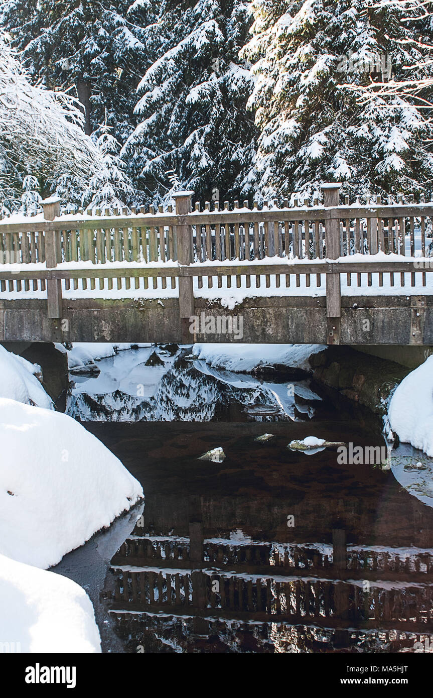 Wooden bridge over river hi-res stock photography and images - Alamy