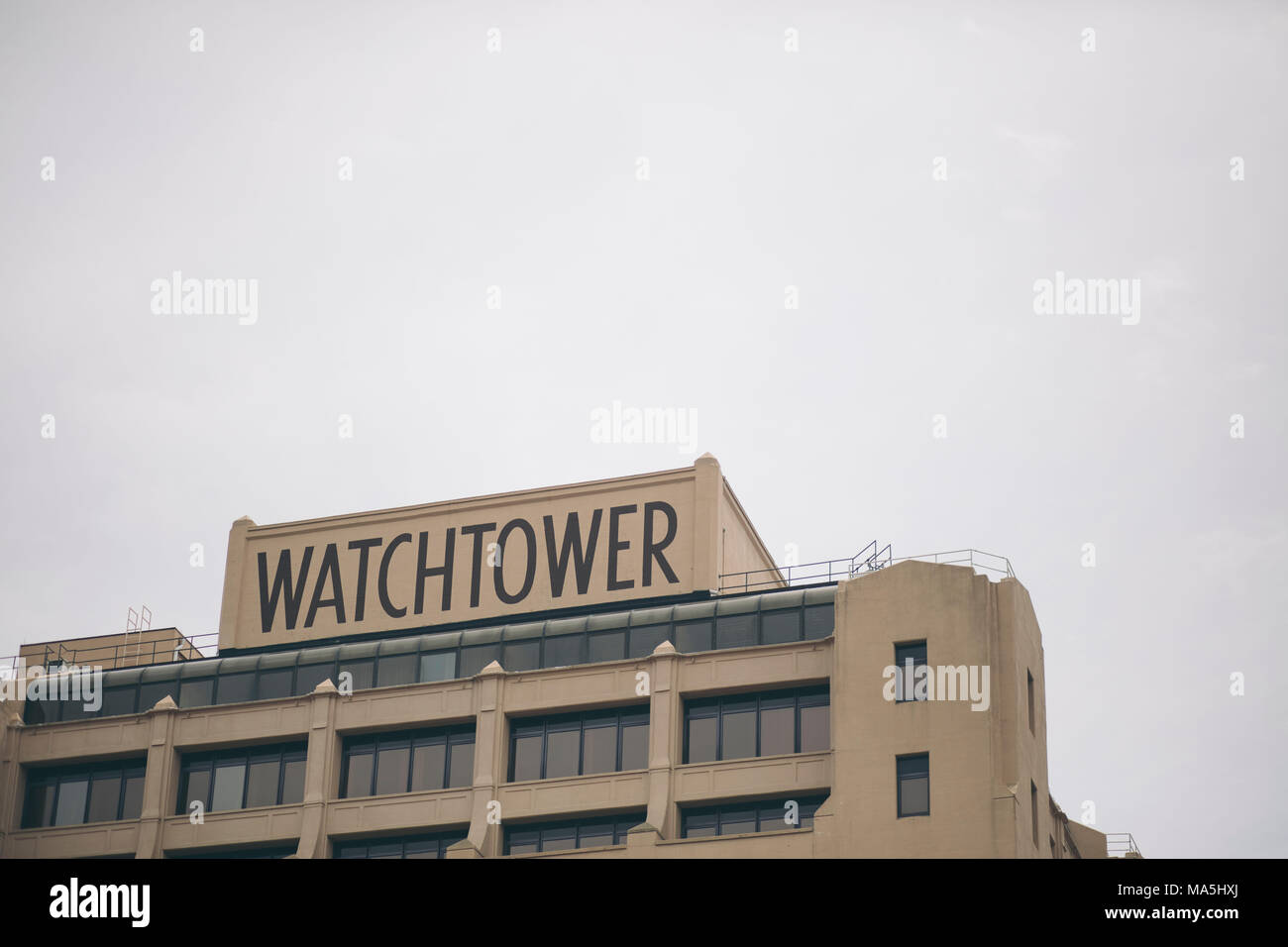 Nyc watchtower building in brooklyn hi-res stock photography and images ...