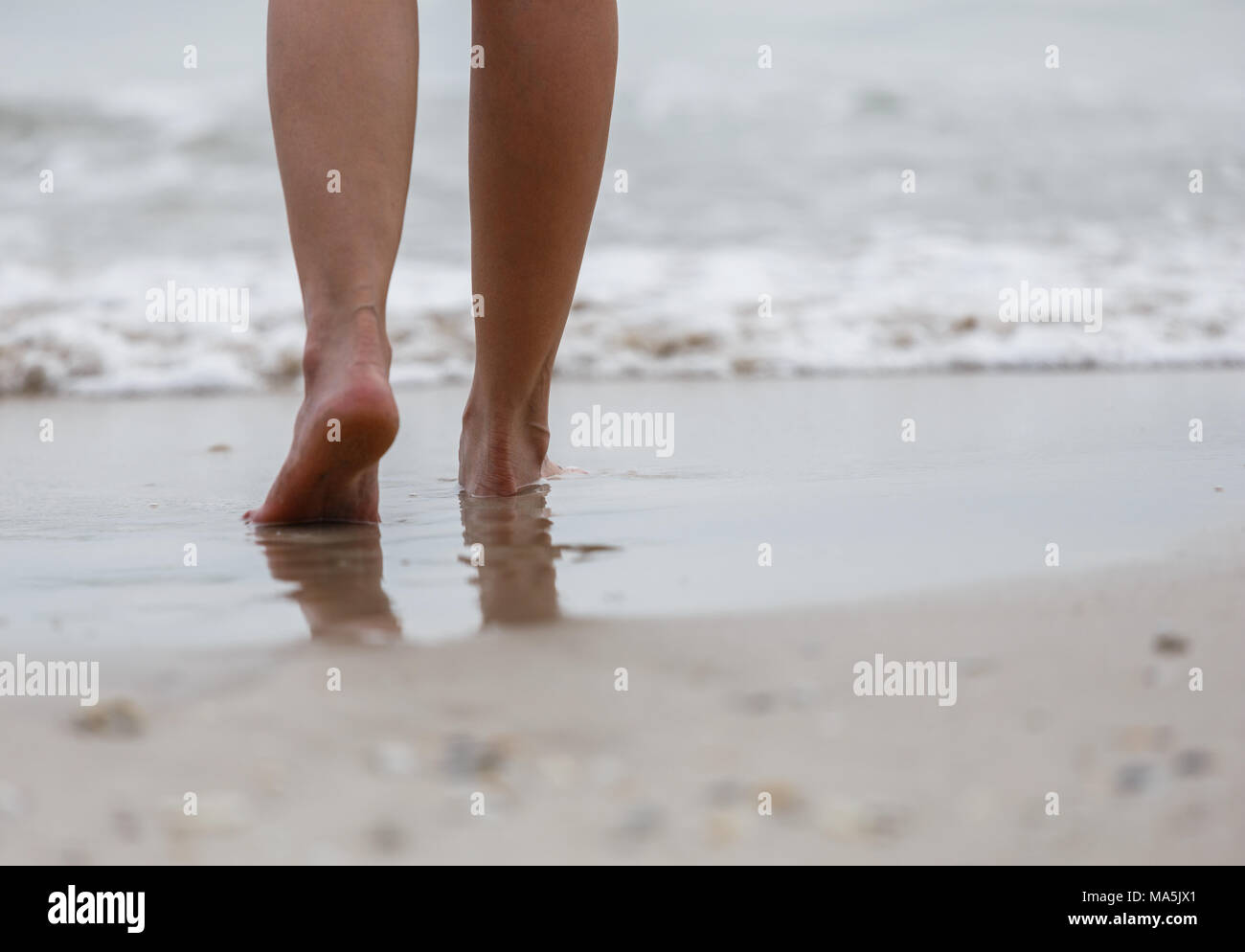 Female footprint hi-res stock photography and images - Alamy