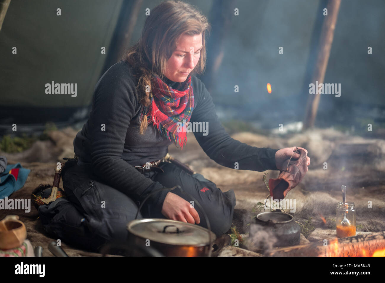Lavvu goahti sami hi-res stock photography and images - Alamy