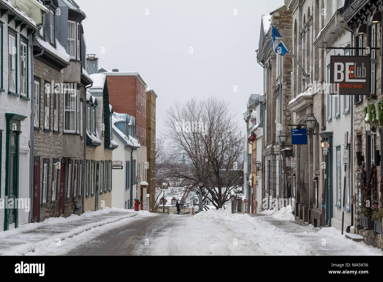 Quebec snow city hi-res stock photography and images - Alamy