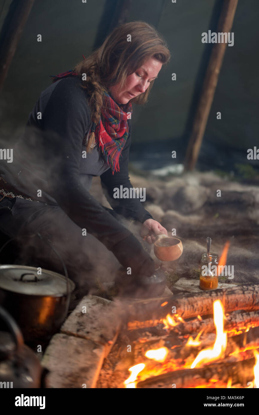 Lavvu goahti sami hi-res stock photography and images - Alamy