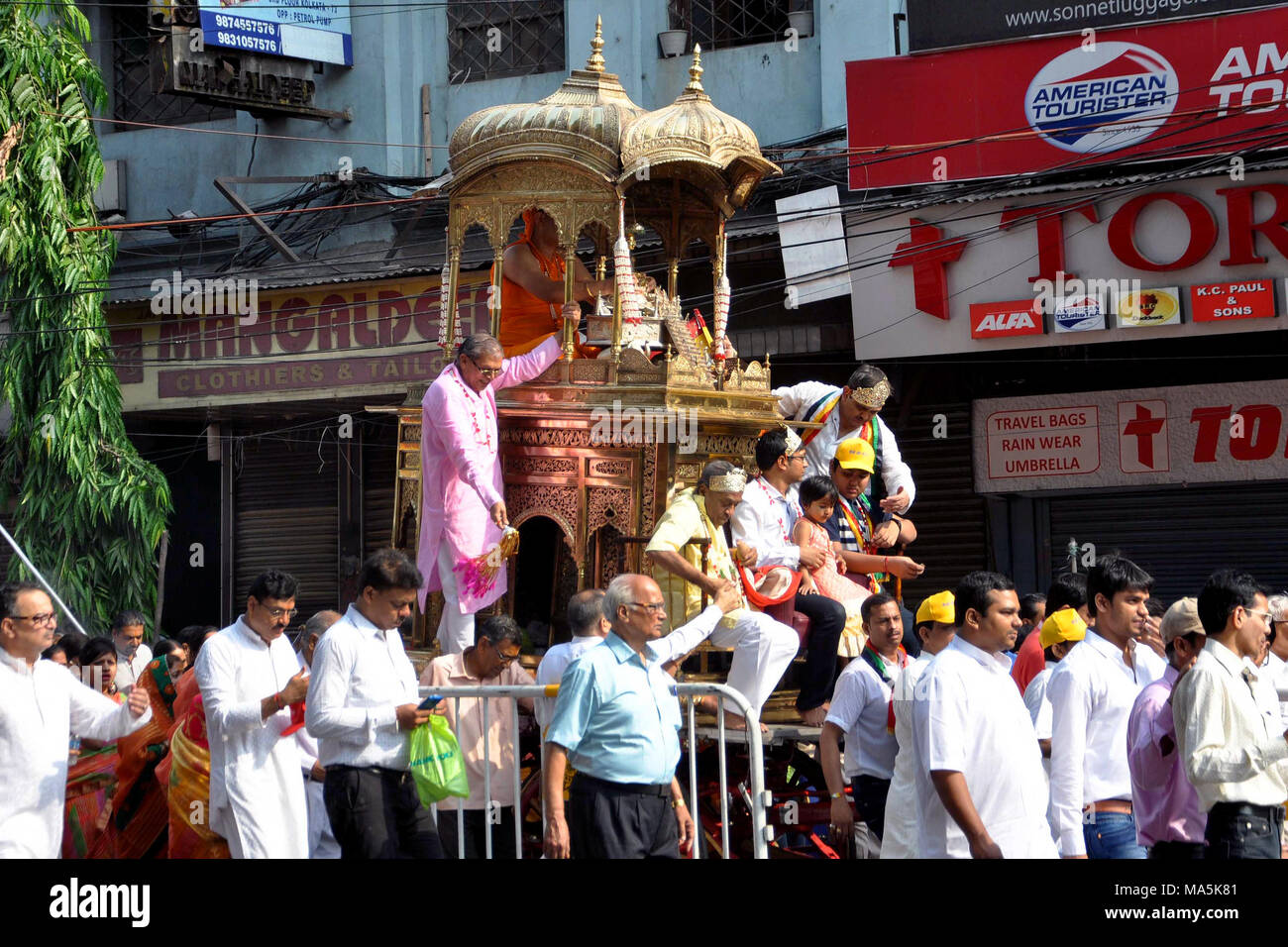People of Jain Community take parts in a religious procession to ...