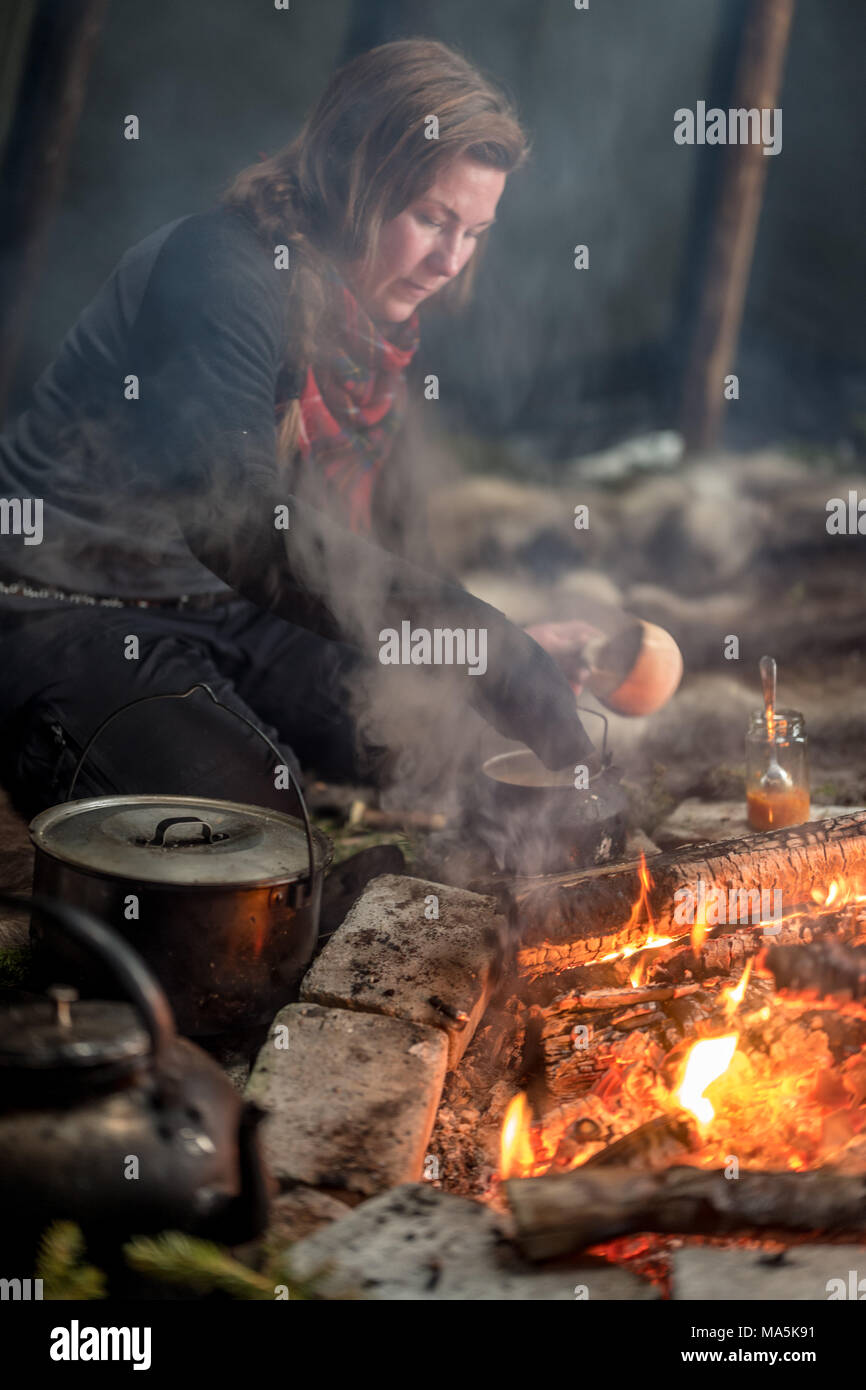 Lavvu goahti sami hi-res stock photography and images - Alamy