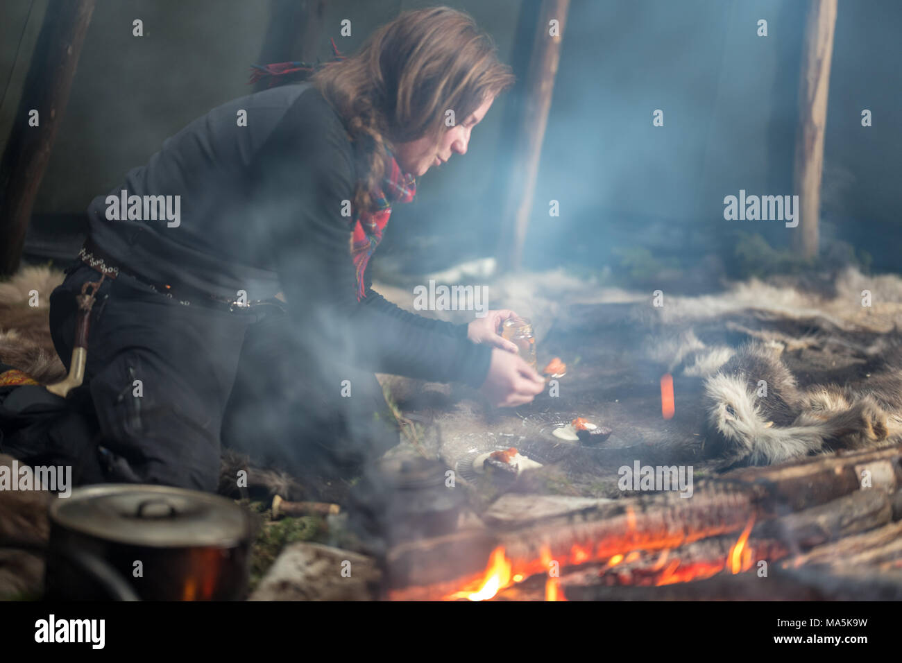 Lavvu goahti sami hi-res stock photography and images - Alamy