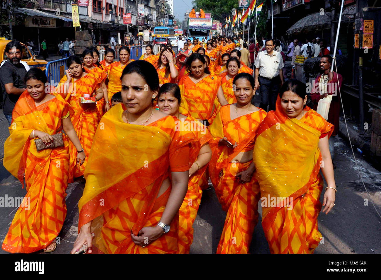 People of Jain Community take parts in a religious procession to ...