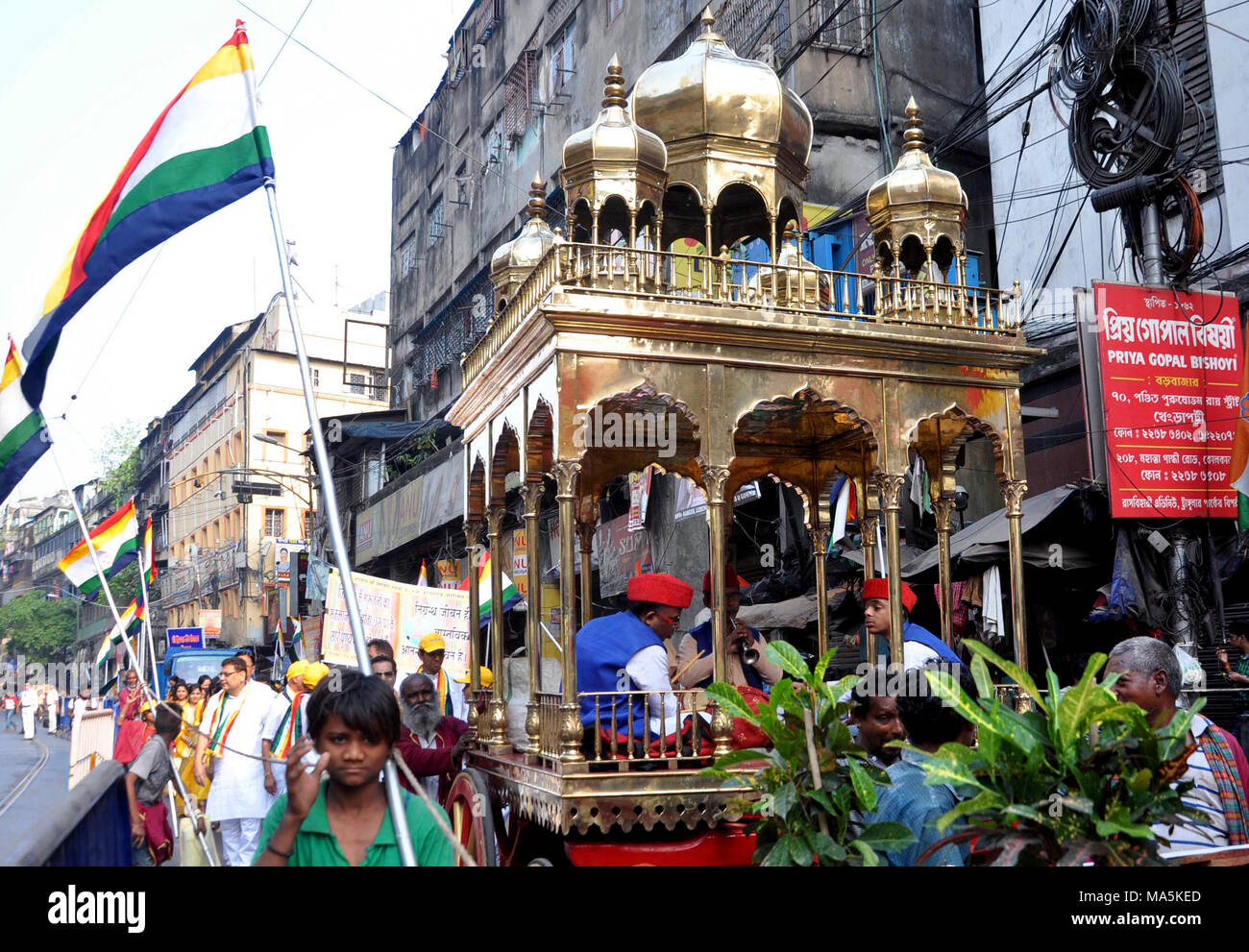 People of Jain Community take parts in a religious procession to ...