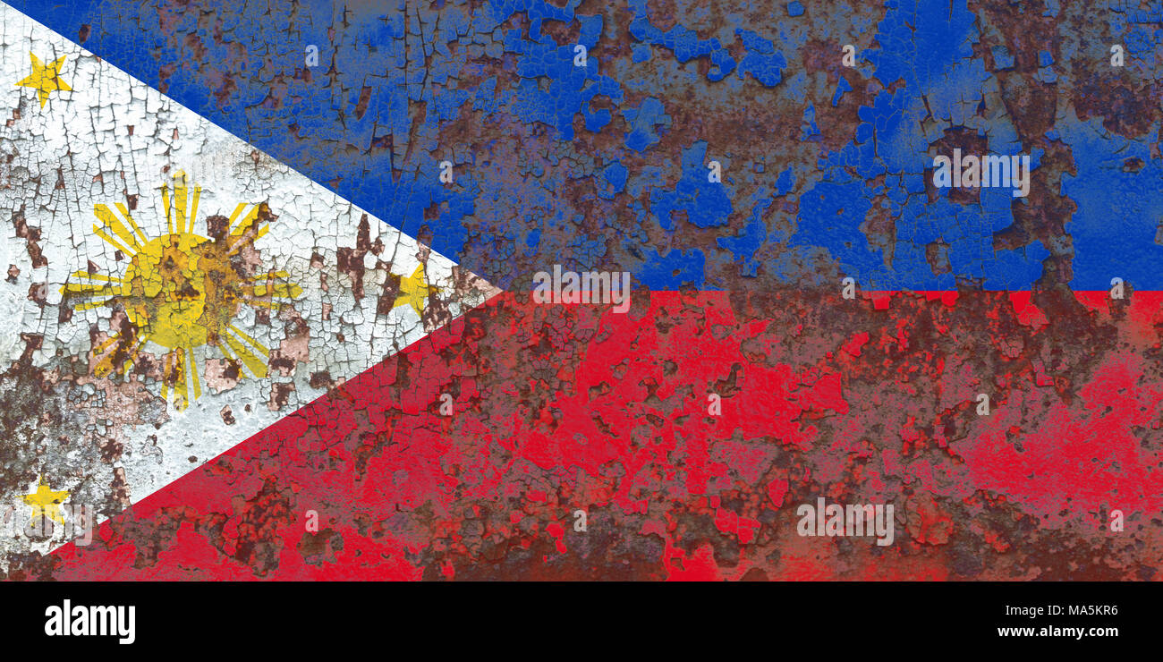 Philippines grunge flag hi-res stock photography and images - Alamy